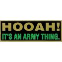 HOOAH with Army Star Logo Digital Camo Bumper Sticker | North Bay Listings