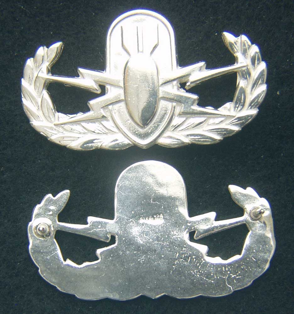 Basic EOD Badge Sterling Silver | North Bay Listings