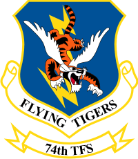 74th Tactical Fighter Squadron Decal Flying Tigers | North Bay Listings
