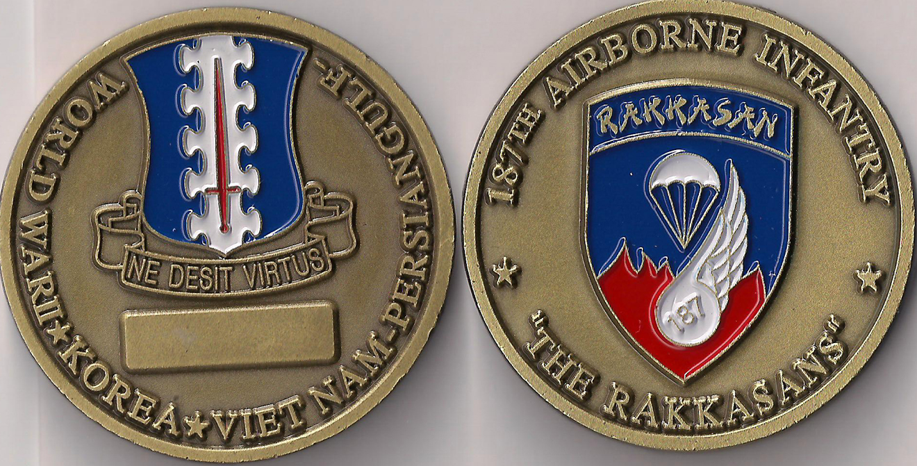 187th Rakkasans Challenge Coin | North Bay Listings