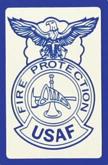 USAF Fire Protection White Vinyl Decal | North Bay Listings