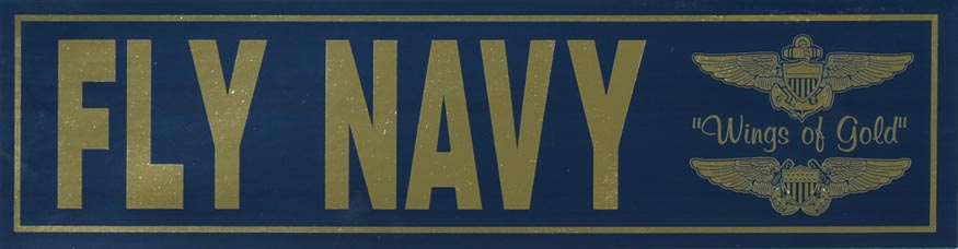 Fly Navy Bumper Sticker | North Bay Listings