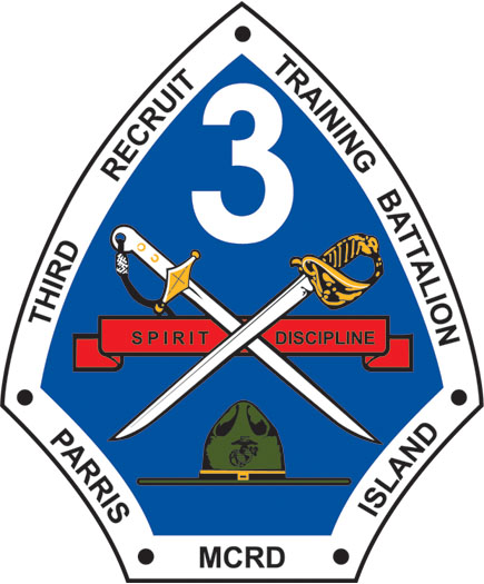 USMC 3rd Recruit Training Battalion Parris Island MCRD Decal | North ...