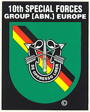 10th Special Forces Group Europe Decal | North Bay Listings