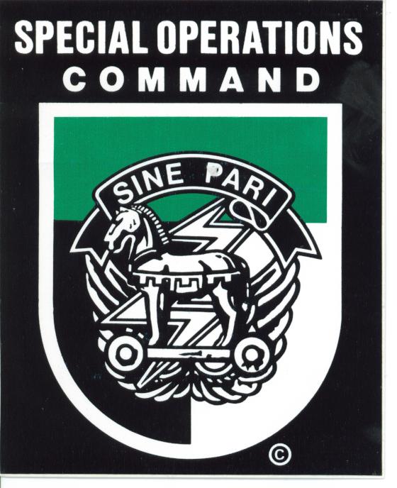 Special Operations Command Sine Pari Decal | North Bay Listings