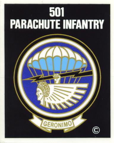 501st Parachute Infantry Regiment Airborne Decal | North Bay Listings