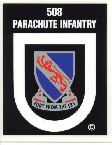 508th Parachute Infantry (Fury) Airborne Decal | North Bay Listings