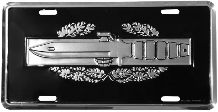 Army License Plate Combat Action Badge | North Bay Listings
