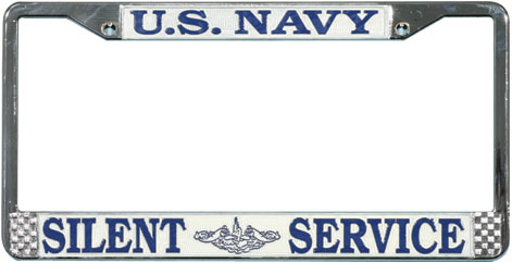 US Navy Silent Service License Plate Frame | North Bay Listings