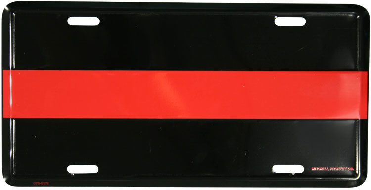 Red Stripe License Plate | North Bay Listings