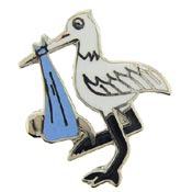 Nurse Blue Stork Pin | North Bay Listings